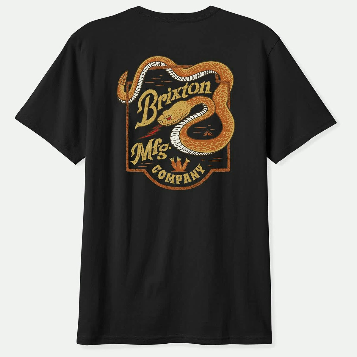 Men's Rothwell Short Sleeve Tailored T-Shirt in Black – Brixton