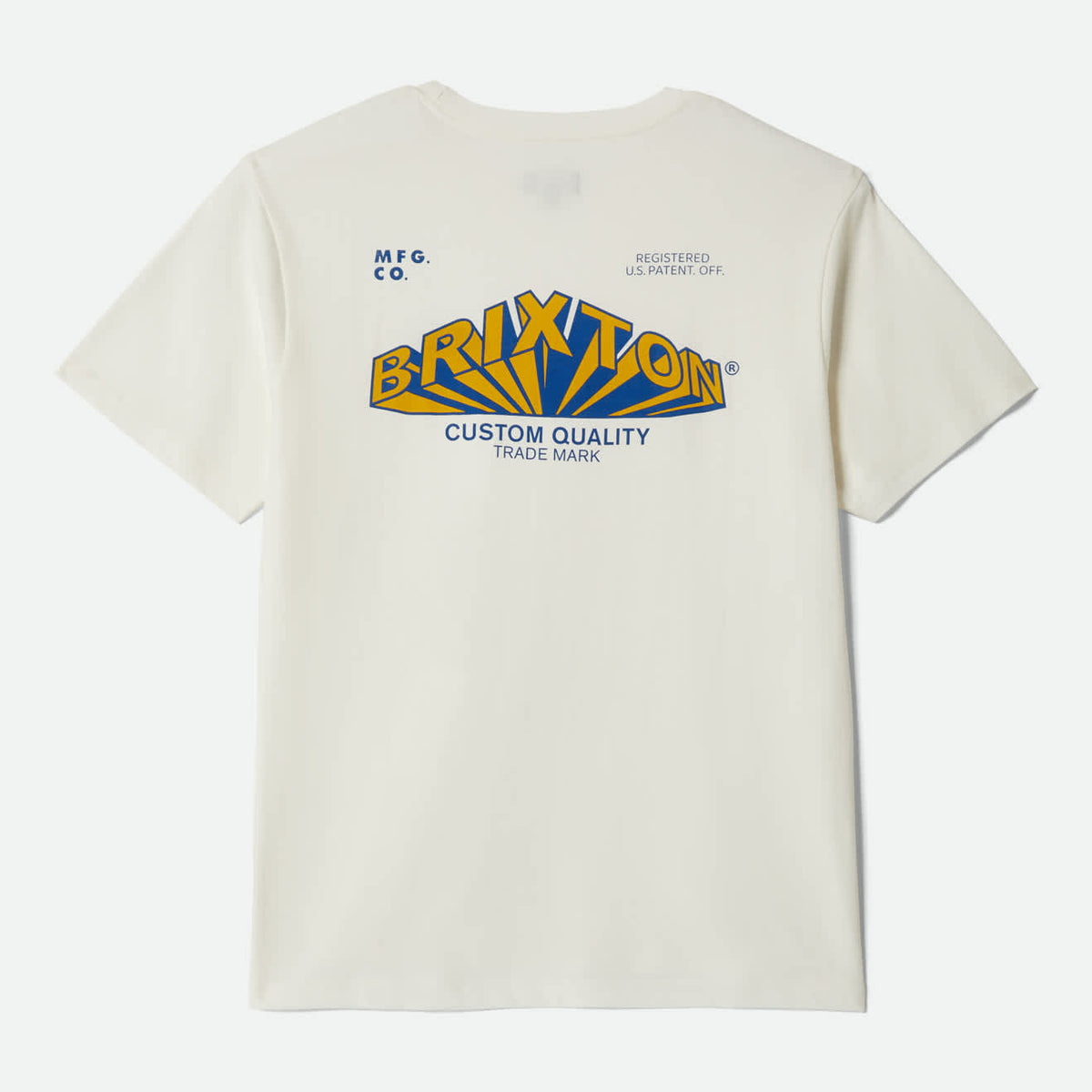 Men's Forman Short Sleeve Standard T-Shirt in Off White Worn Wash – Brixton