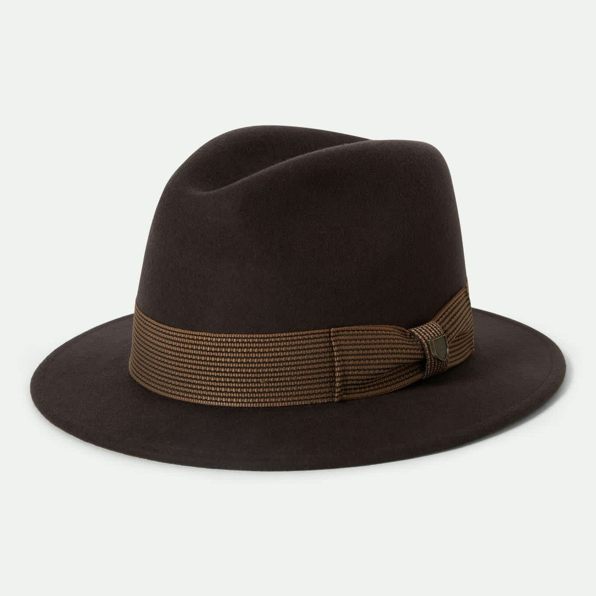 Unisex Roma Fedora in Chocolate/Bronze – Brixton