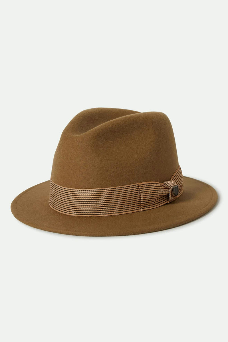 Unisex Roma Fedora in Dune – Brixton