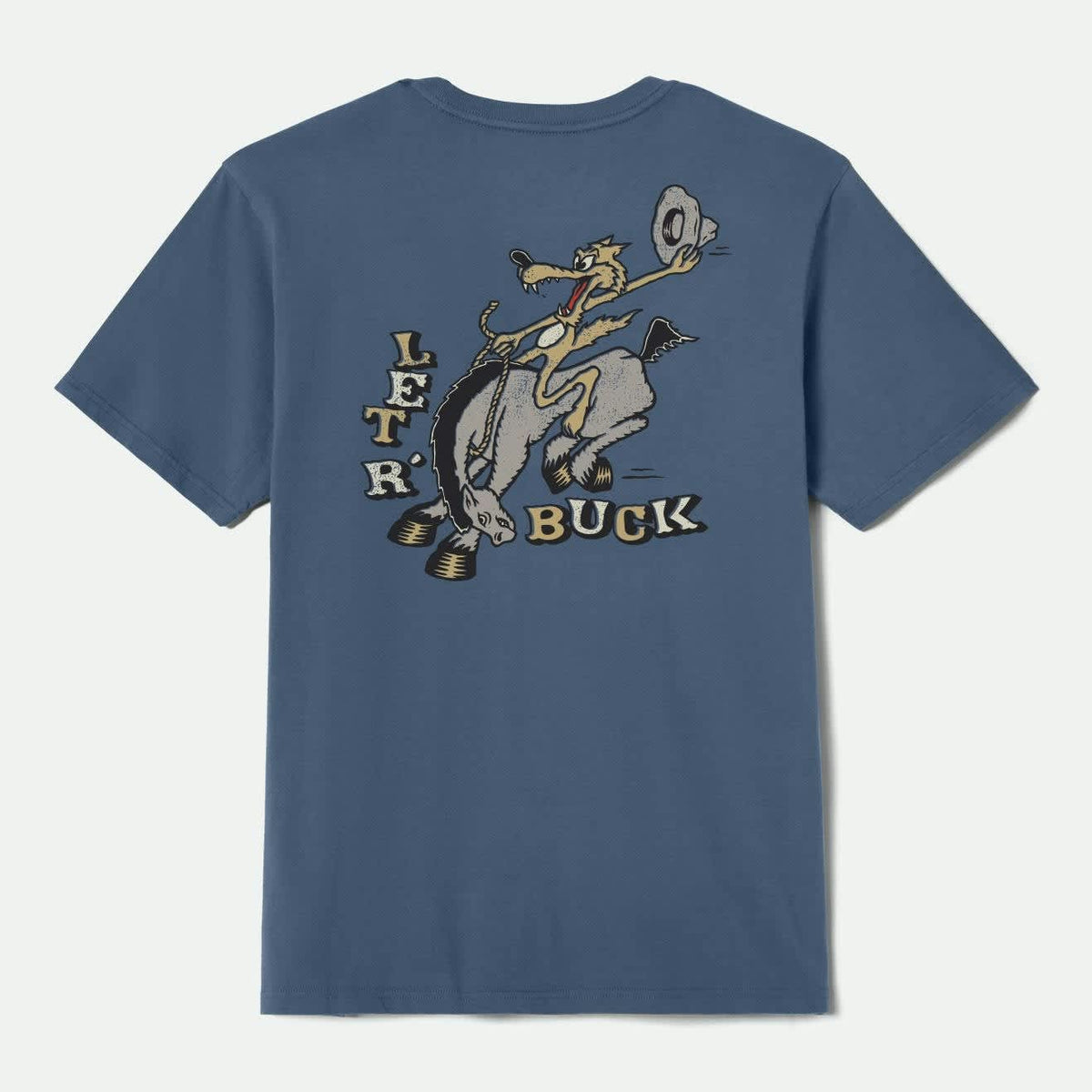 Men's Buck Club Short Sleeve Standard T-Shirt in Harbor Blue – Brixton