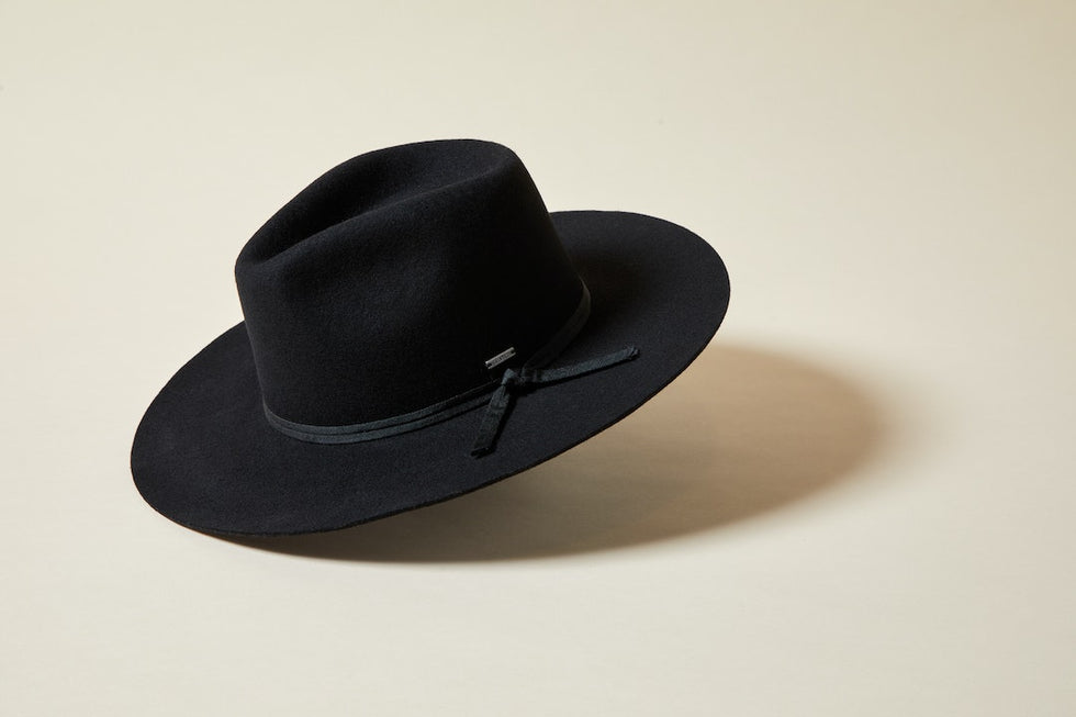 Unisex Cohen Cowboy Hat in Black – Brixton