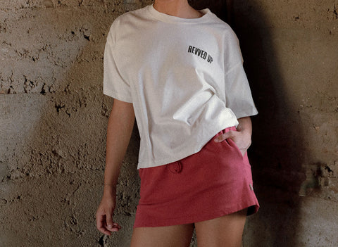 Women's Revved Up Boxy Crew T-Shirt in Off White – Brixton