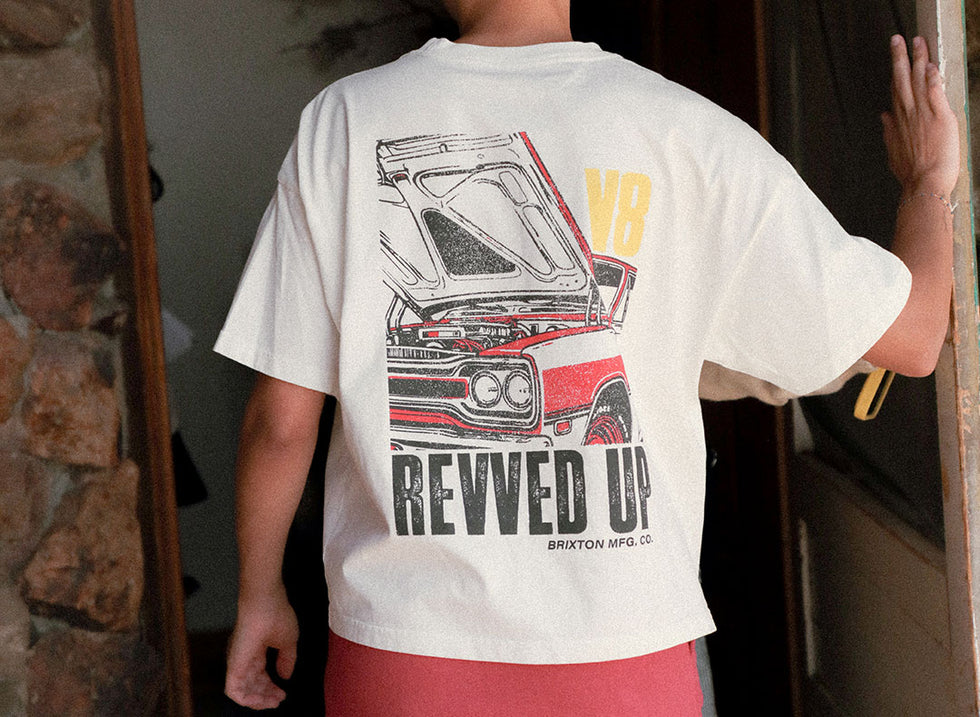 Women's Revved Up Boxy Crew T-Shirt in Off White – Brixton