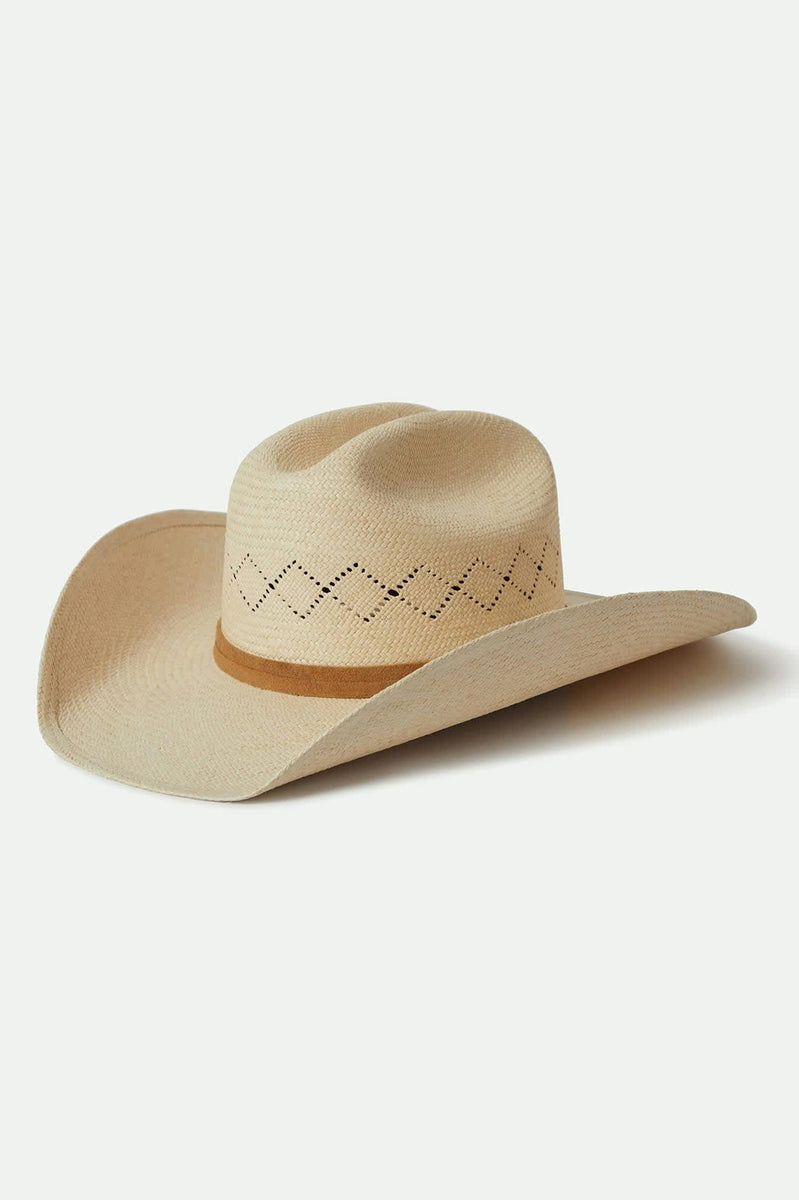 Unisex Laredo Panama Straw Cowboy Hat in Catalina Sand – Brixton