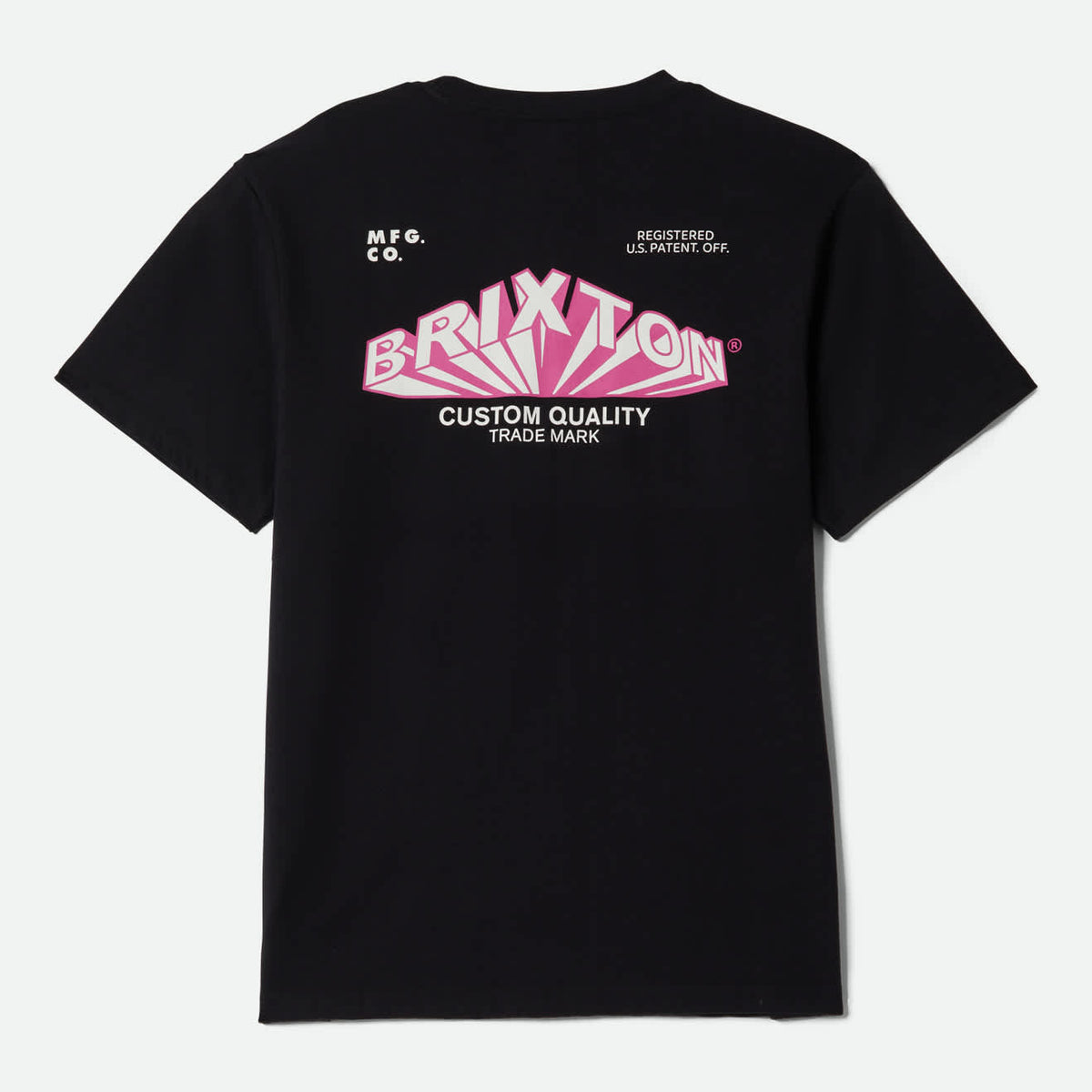 Men's Forman Short Sleeve Standard T-Shirt in Black Worn Wash – Brixton