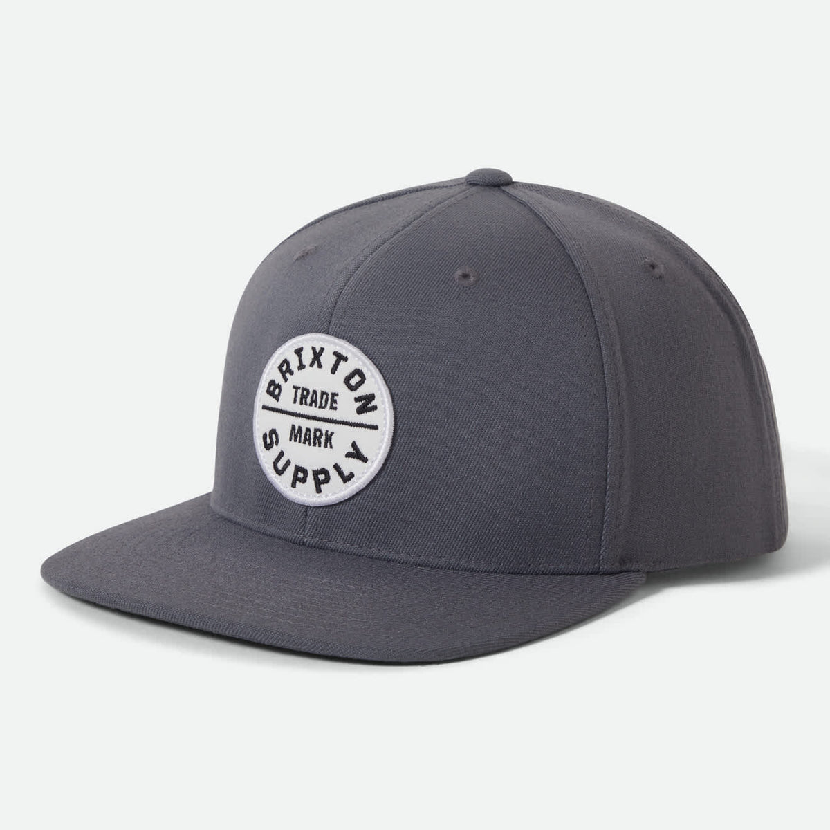 Unisex Oath III Snapback in Future Grey – Brixton
