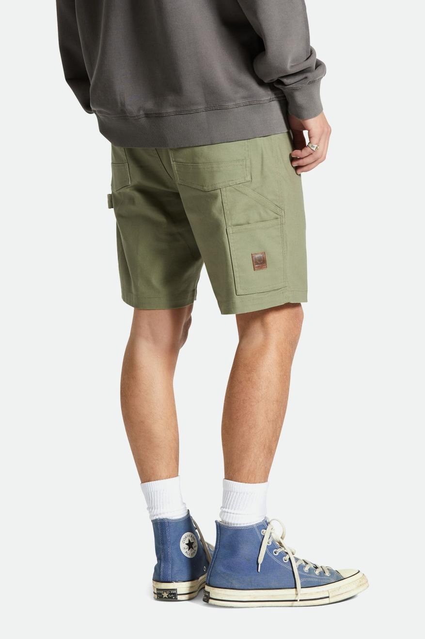 Builders Carpenter Stretch Short - Olive Surplus – Brixton