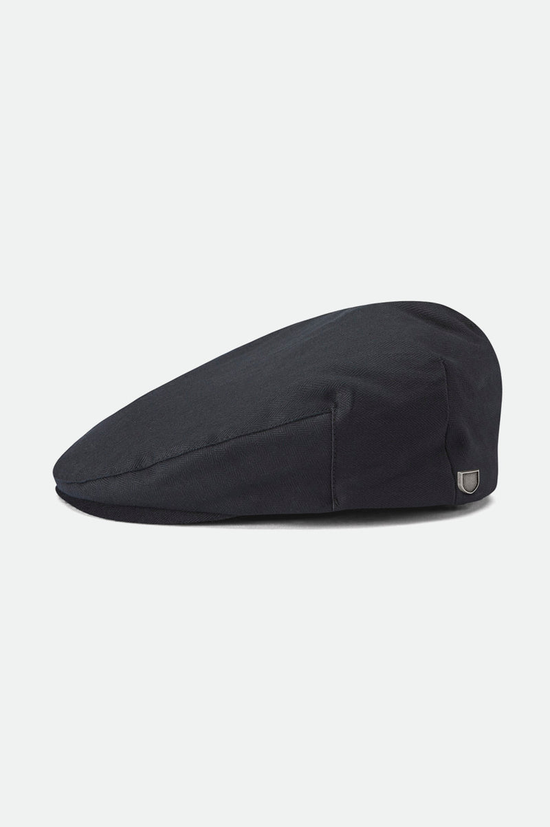 Unisex Hooligan Flat Cap in Black – Brixton