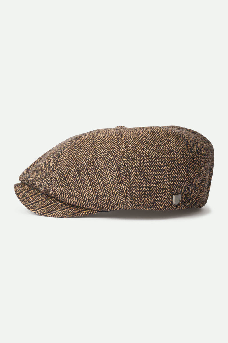 Brood Newsboy Cap - Brown/Khaki – Brixton